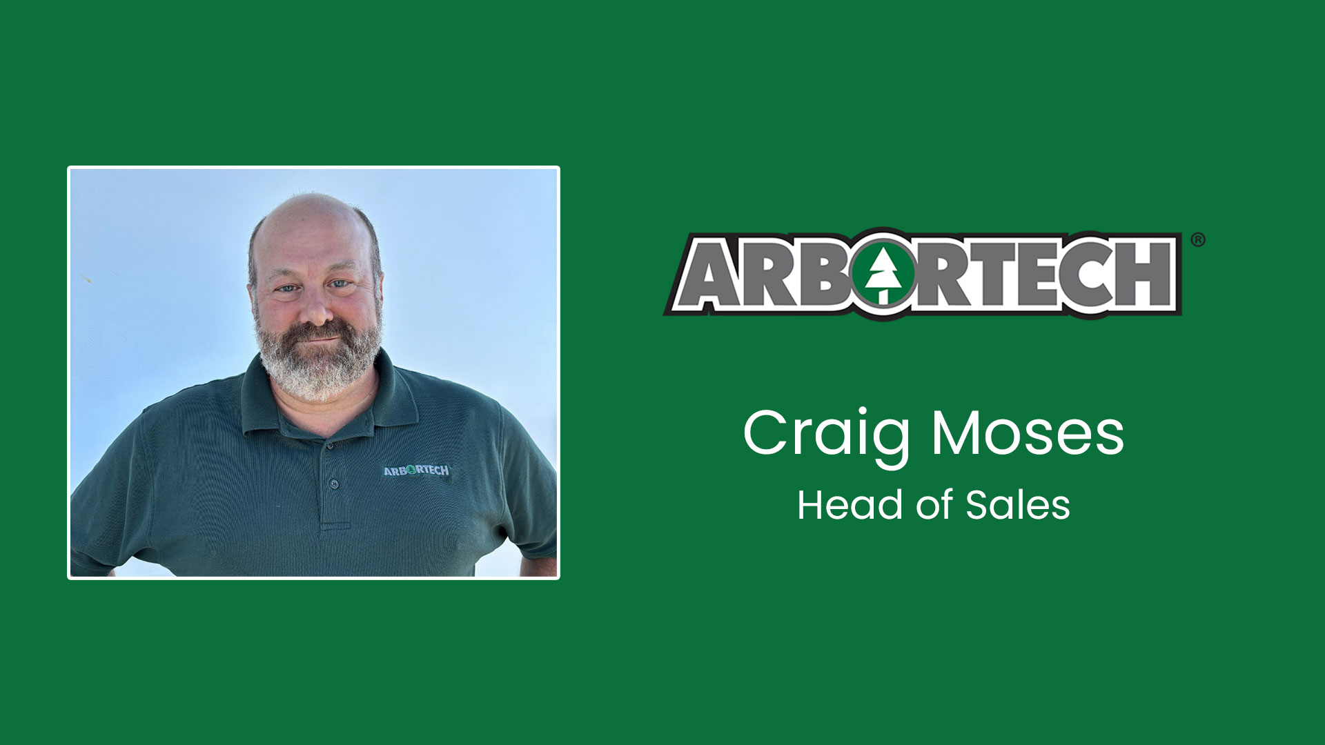 Promotion of Craig Moses to Head of Sales - Arbortech